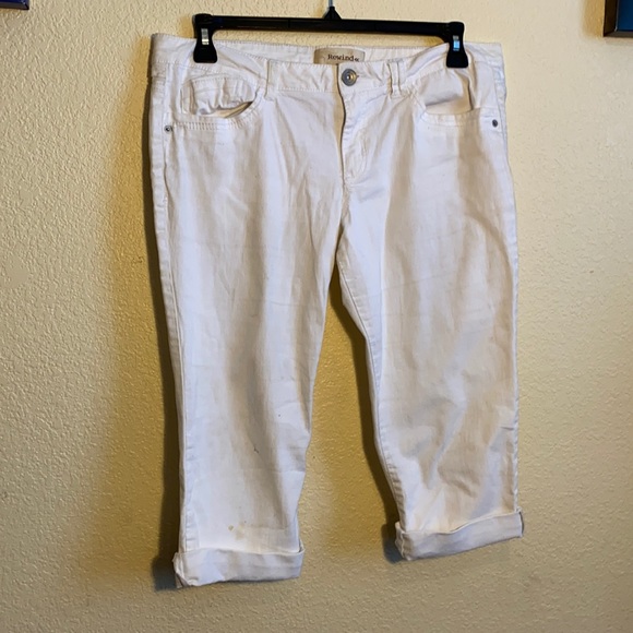 Rewind | Jeans | Rewind White Cropped Jeans | Poshmark